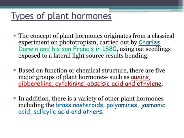 Plant Hormone (Part-1)- Auxin | PPT
