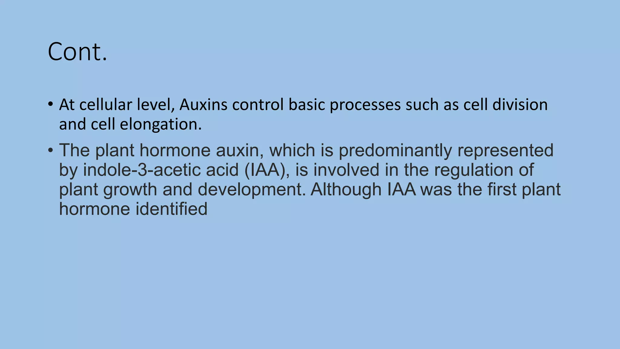 Biosynthesis of Auxin | PPTX