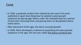 Biosynthesis of Auxin | PPTX