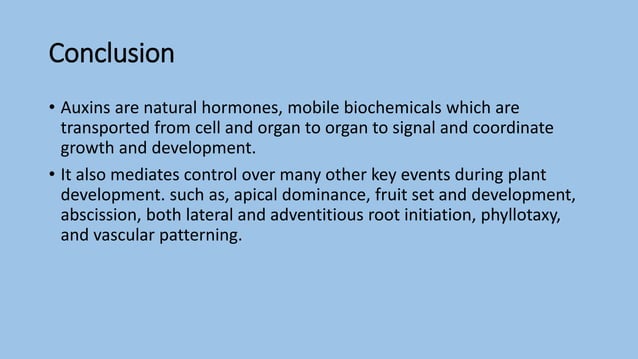 Biosynthesis of Auxin | PPTX