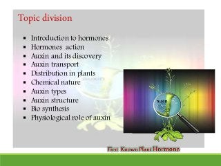 role of growth hormones - Auxins in floriculture | PPTX