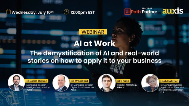AI at Work The demystification of AI and real-world stories on how to ...