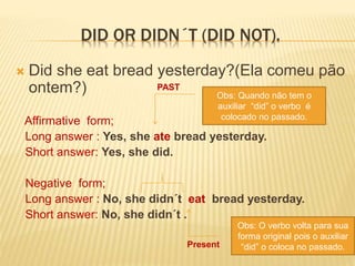 Auxliary "Do, Does , Did". | PPTX