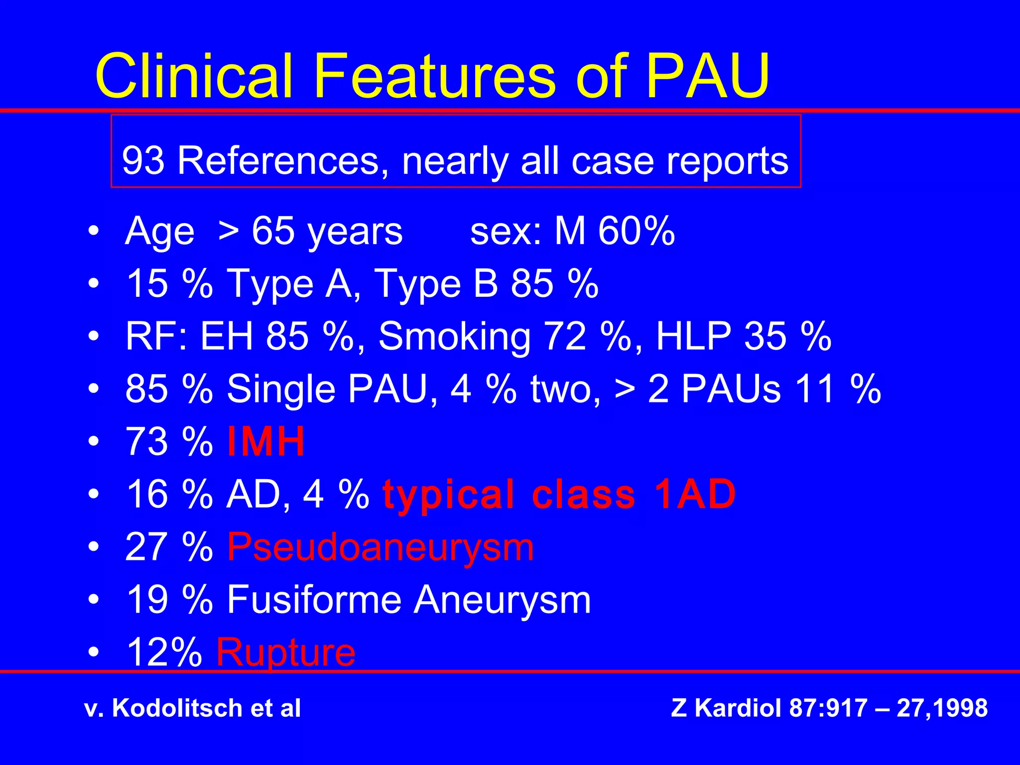 Aortic ulcer intramural hematoma aortic dissection | PPT
