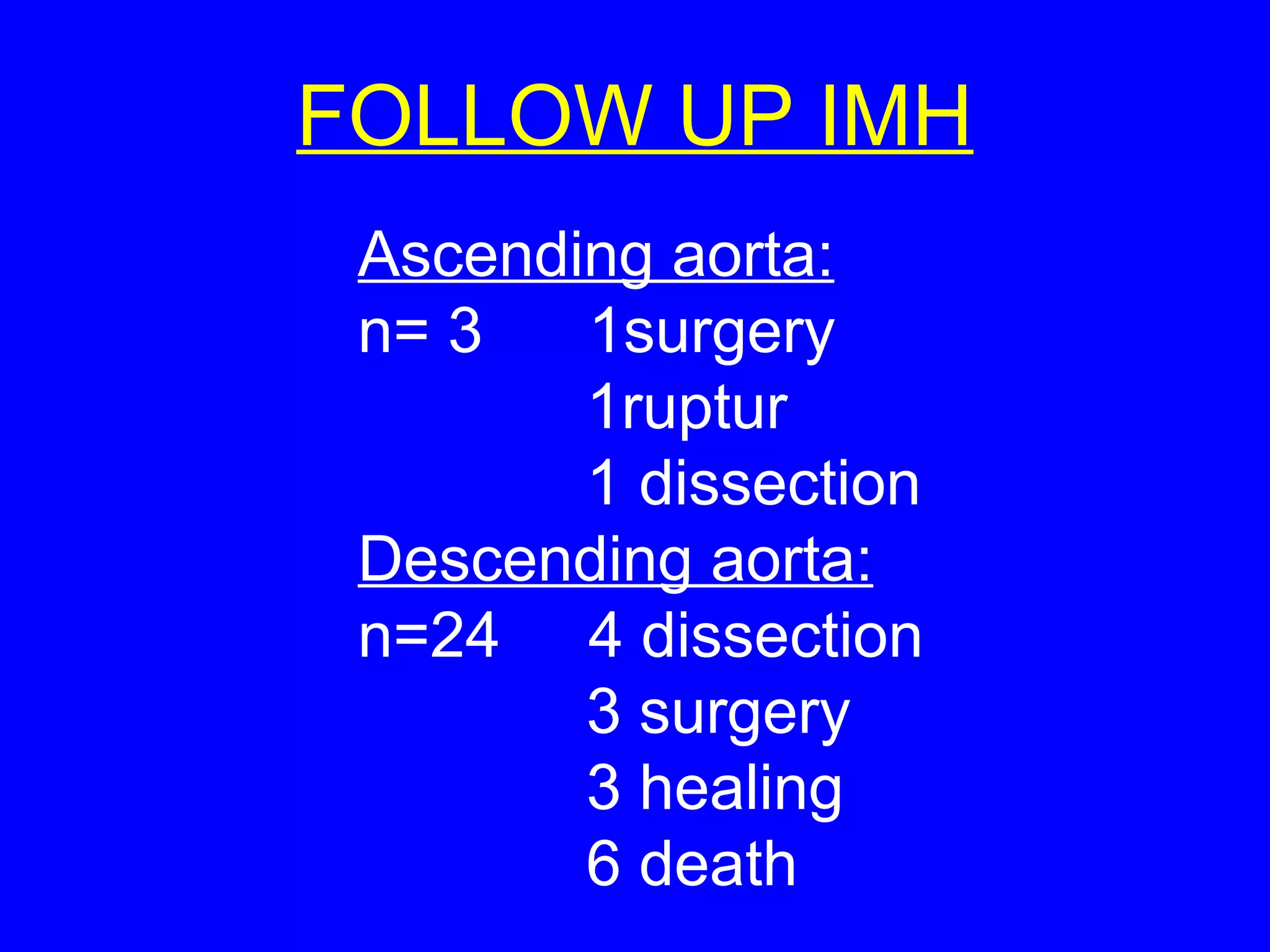 Aortic ulcer intramural hematoma aortic dissection | PPT