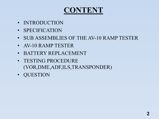 Av 10 ramp tester | PPTX