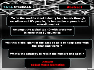 TATA Steelman | PPT