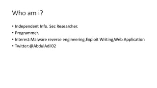 Evading & Bypassing Anti-Malware applications using metasploit | PPT