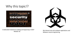 Evading & Bypassing Anti-Malware applications using metasploit | PPT