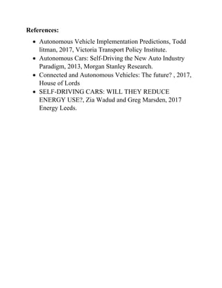AUTONOMOUS VEHICLES | PDF