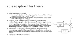 Av 738 - Adaptive Filtering Lecture 1 - Introduction | PPTX
