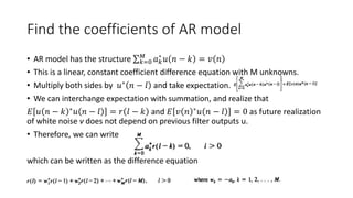 Av 738- Adaptive Filtering - Background Material | PPTX