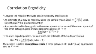 Av 738- Adaptive Filtering - Background Material | PPTX
