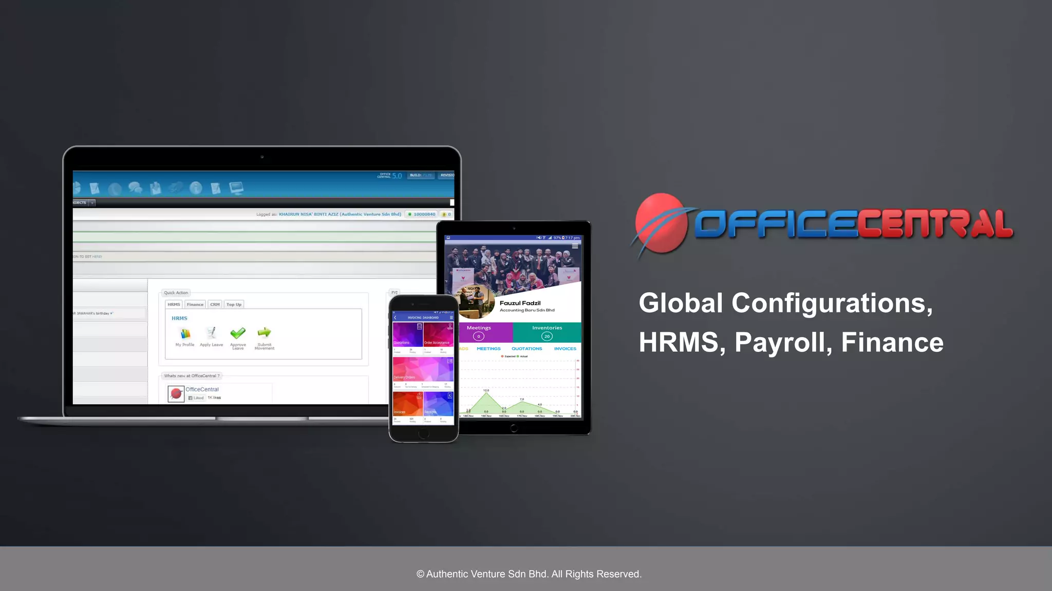 OfficeCentral Training-Global Configurations, HRMS, Payroll & Finance | PPT