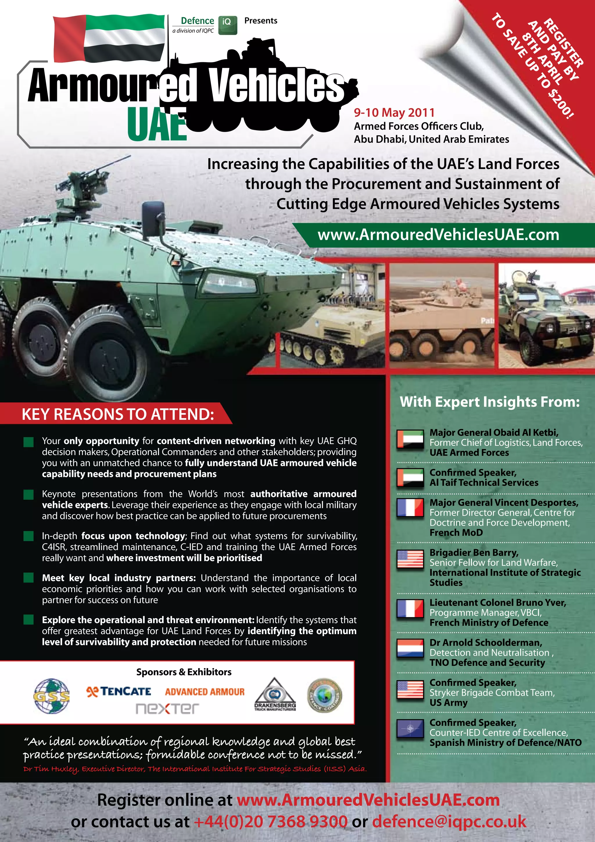Armoured Vehicles UAE Conference Brochure | PDF