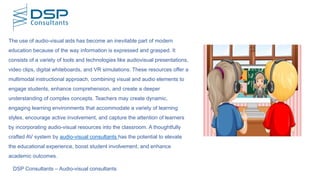 AUDIO VISUAL AIDS AND SYSTEMS IN SCHOOLS | PPT