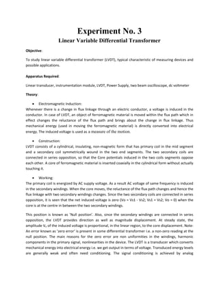 Av335 instrumentation lab report | DOCX