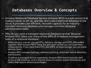Databases overview & concepts | PPTX