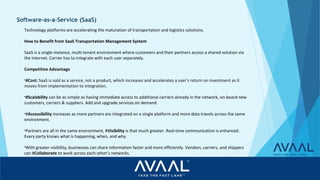 Why AVAAL Freight Management (AFM) Suite? | PPT