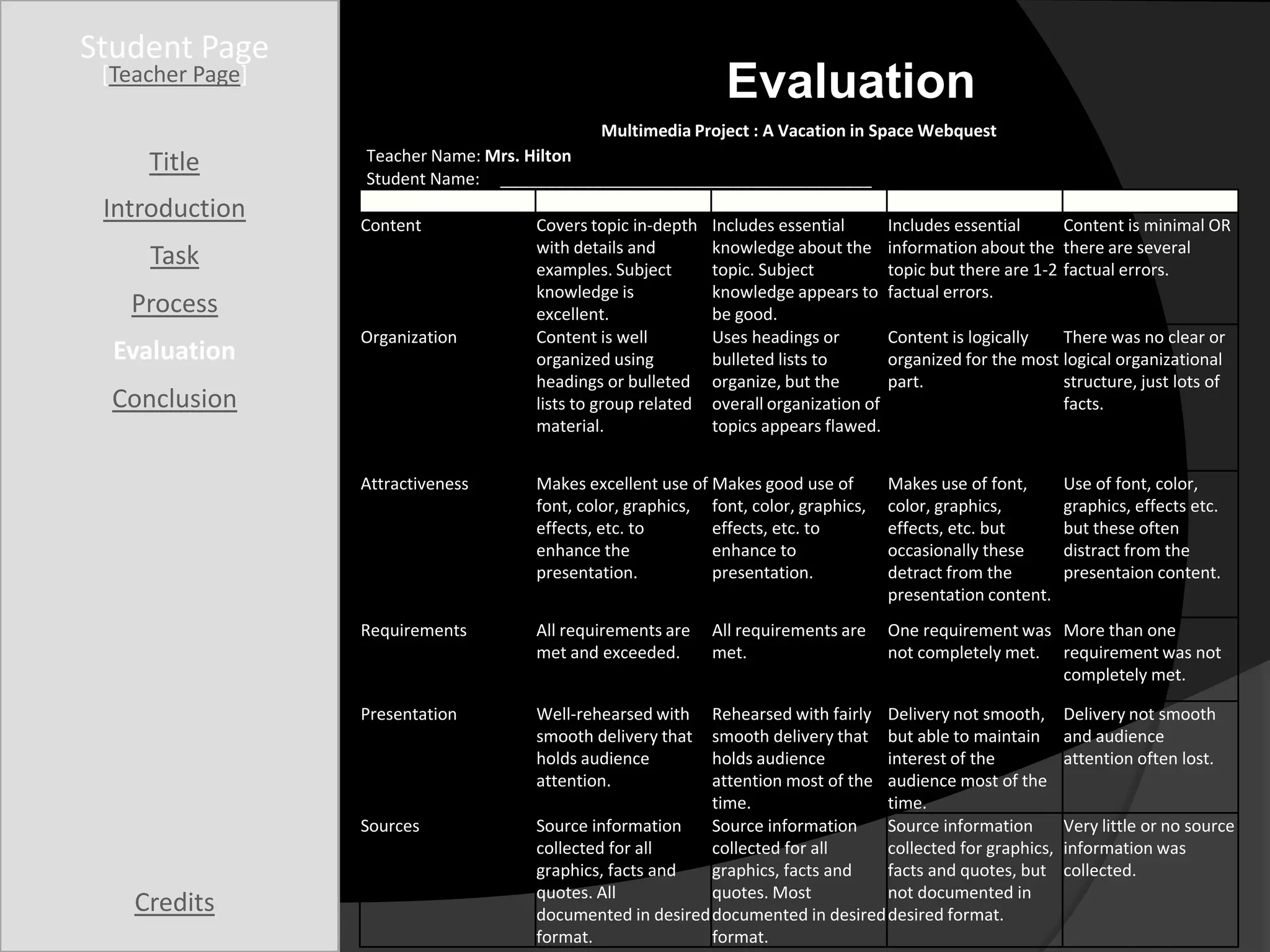 A vacation in space | PPTX