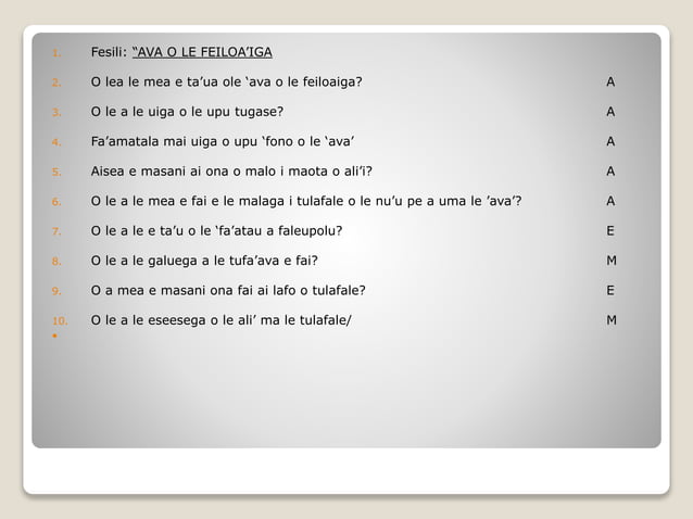 Ava ceremony 2012 | PPTX