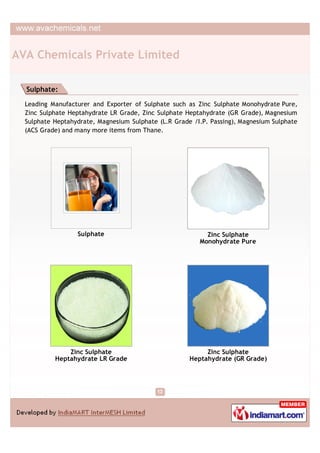 Ava Chemicals Private Limited, Thane, Acetates | PDF | Chemistry | Science