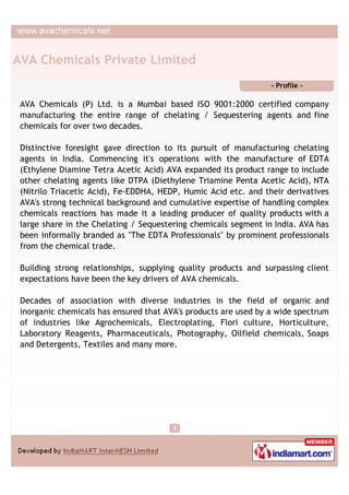 Ava Chemicals Private Limited, Thane, Acetates | PDF | Chemistry | Science