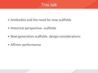 Avacta Life Sciences Affimers Presentation Global Protein Engineering ...