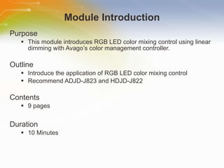 RGB LED Color Mixing | PPT
