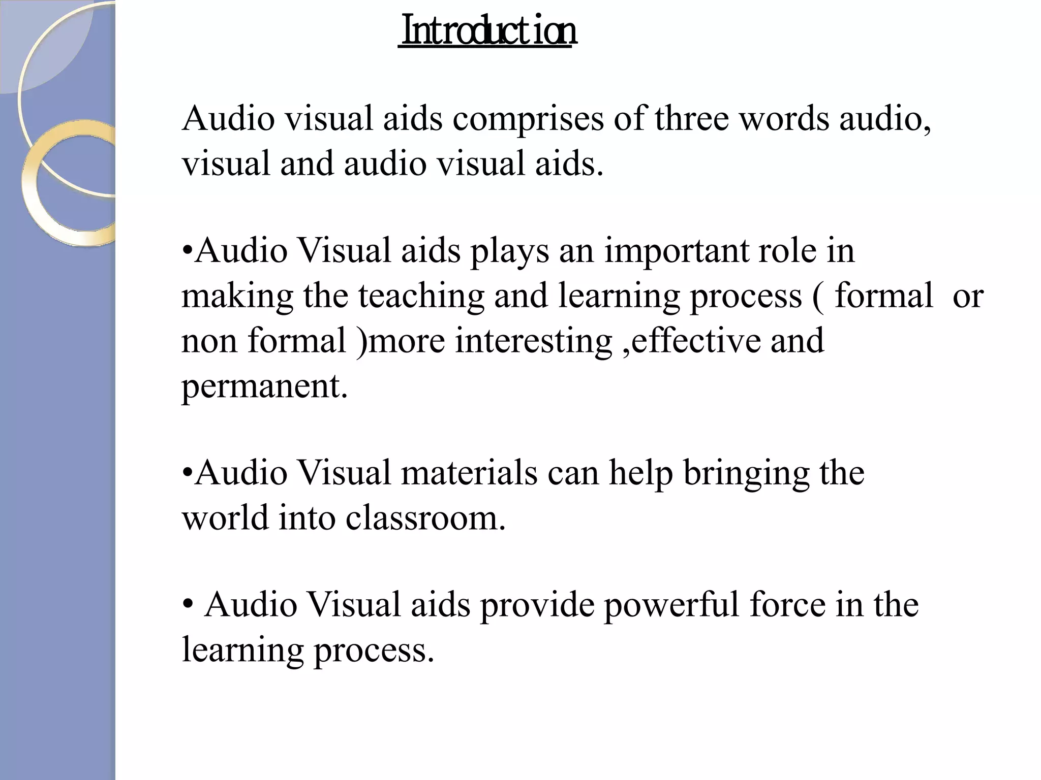 AUDIO-VISUAL AIDS | PPTX