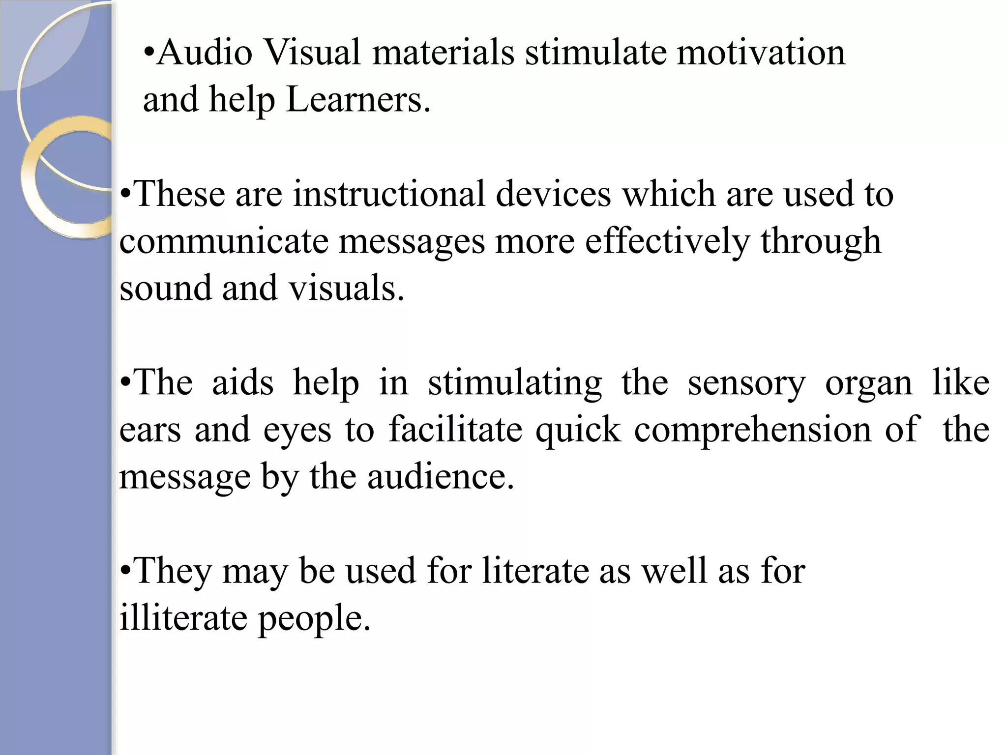 AUDIO-VISUAL AIDS | PPTX