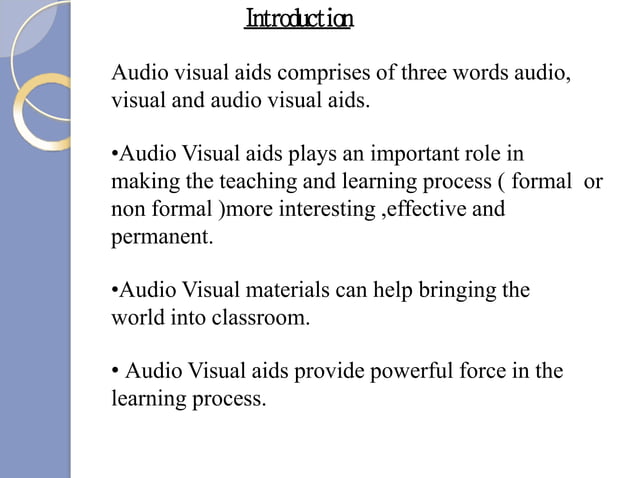 AUDIO-VISUAL AIDS | PPTX