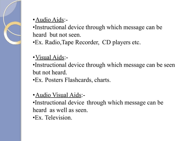 AUDIO-VISUAL AIDS | PPTX