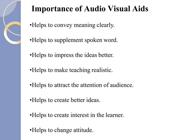 AUDIO-VISUAL AIDS | PPTX