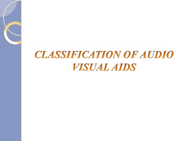 AUDIO-VISUAL AIDS | PPTX