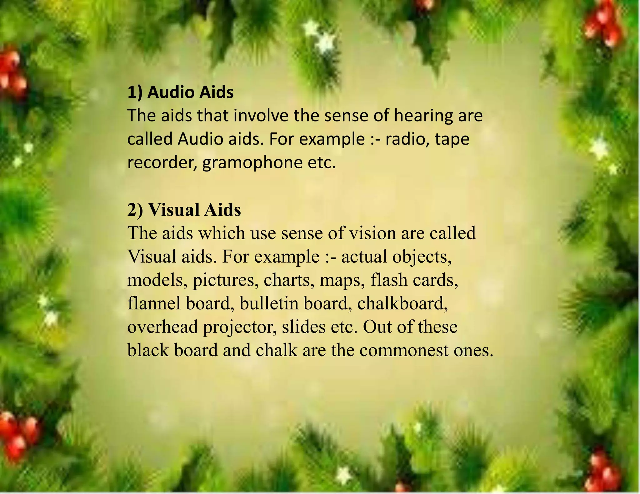 Audio visual aids presentation | PPT