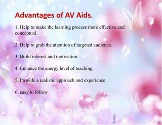 Audio visual aids presentation | PPT