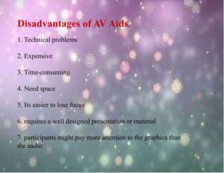 Audio visual aids presentation | PPT | Education