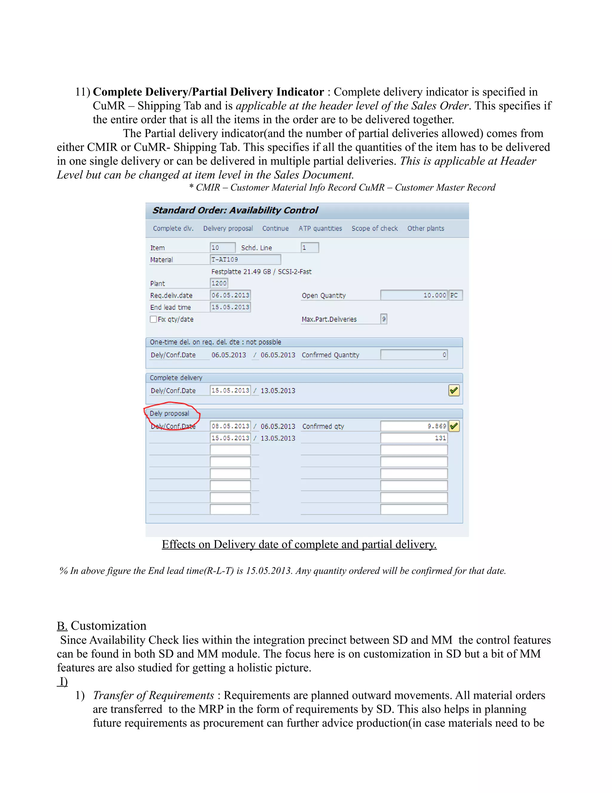 Availability Check in SAP SD | DOC