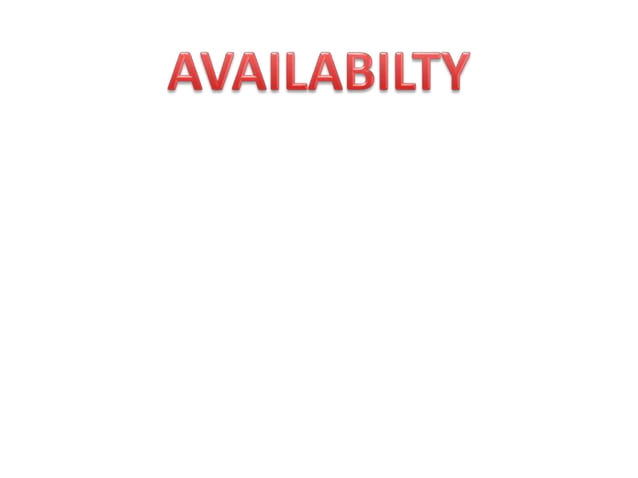 Availability | PPTX
