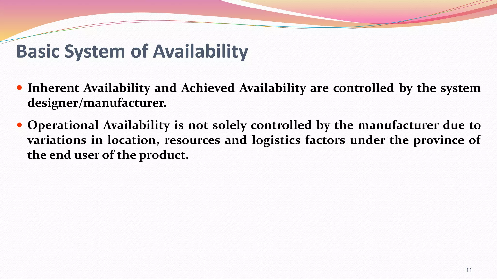 Availability | PPT