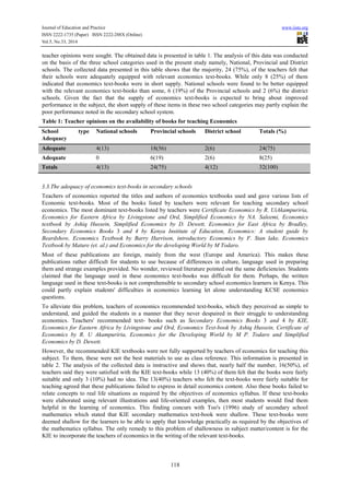 Availability and use of instructional materials and facilities | PDF