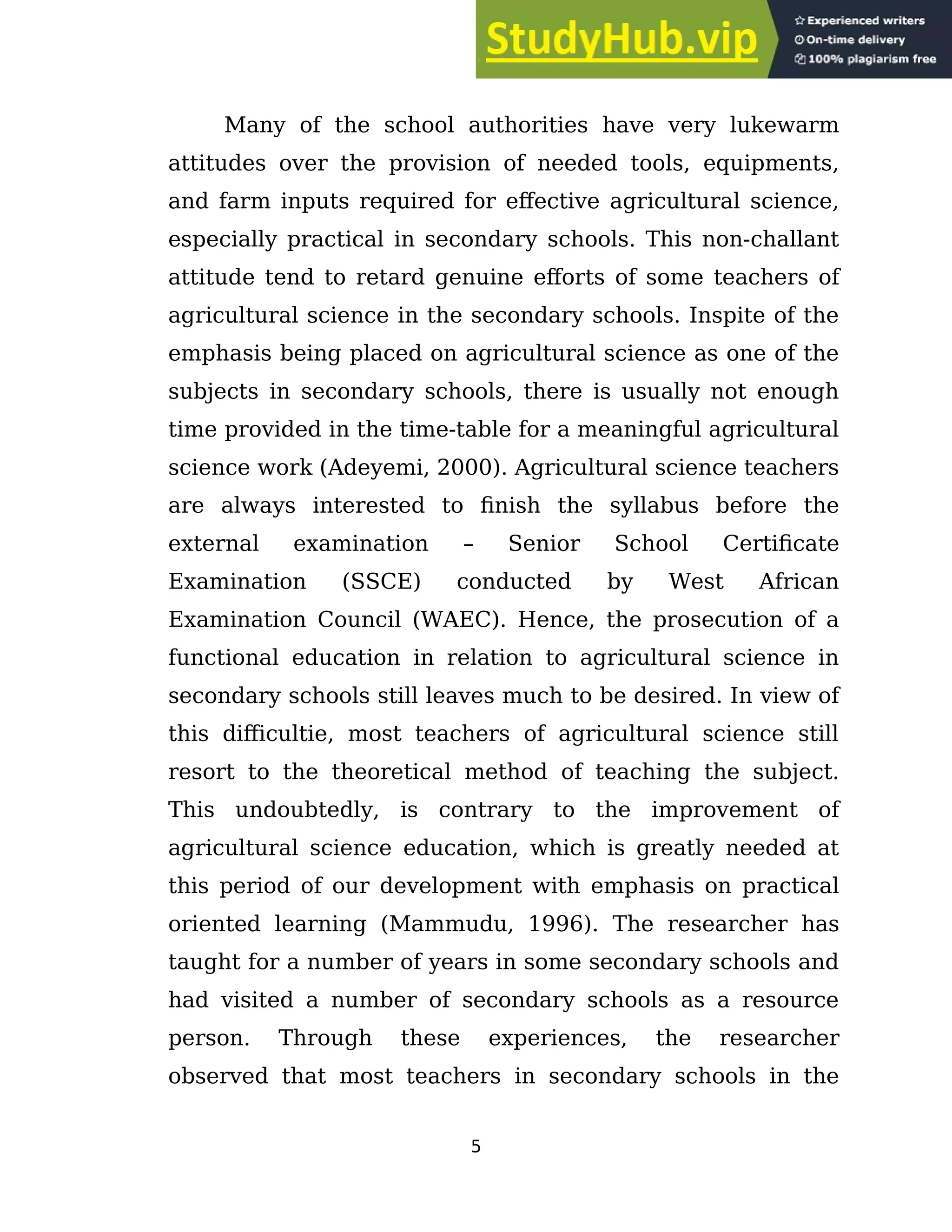 Availability And Utilization Of Instructional Materials For Teaching ...