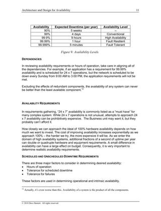 Availability Architecture | PDF