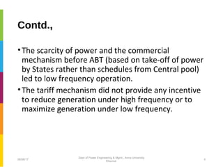 Availability Based Tariff and UI charges | PPT