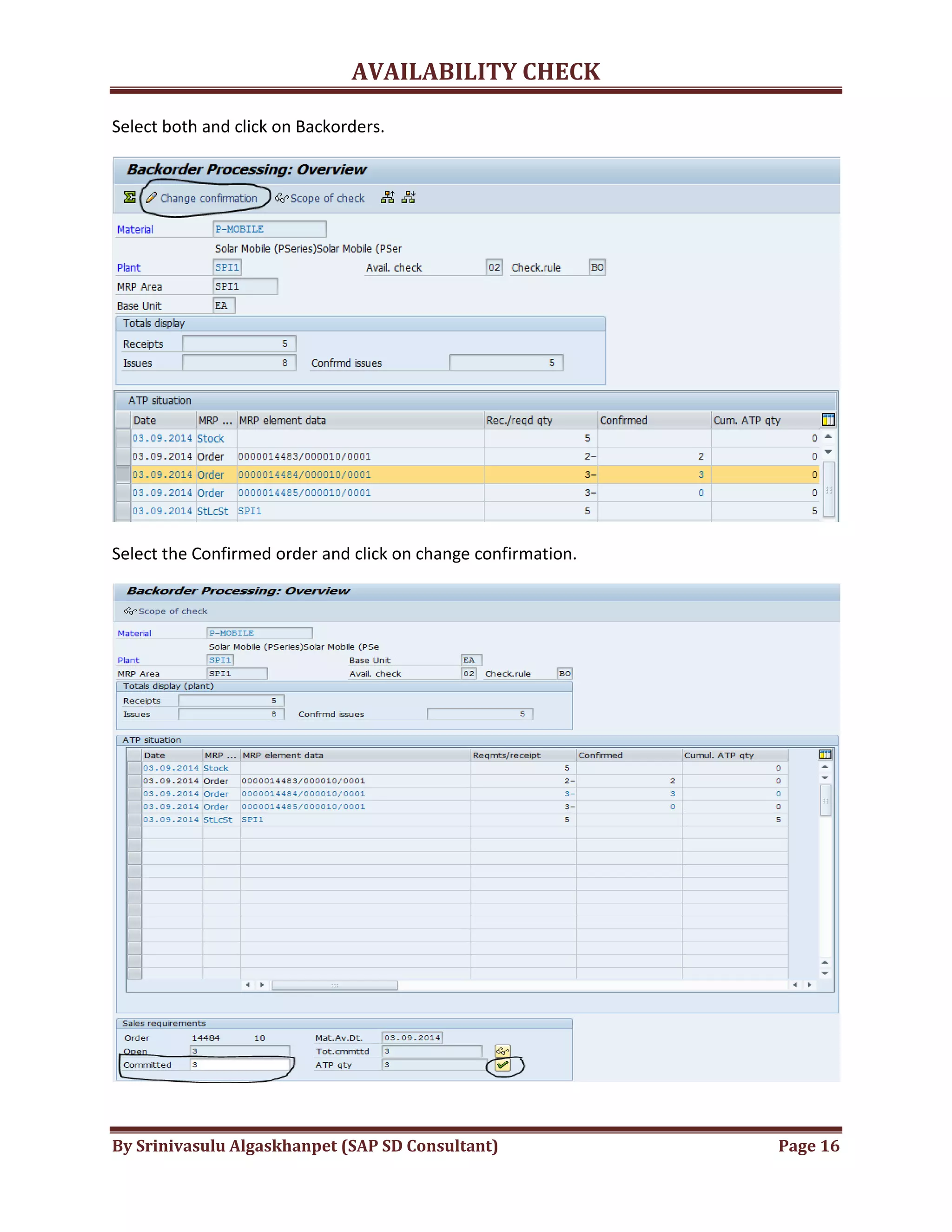 Availability Check in SAP SD | PDF