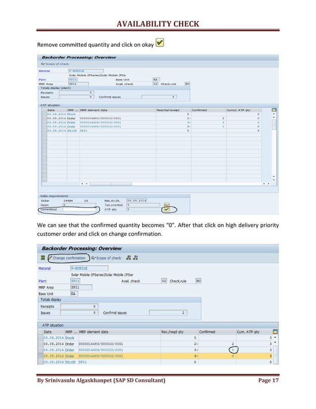 Availability Check in SAP SD | PDF