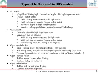 Availability of ibis model and its significance | PPT