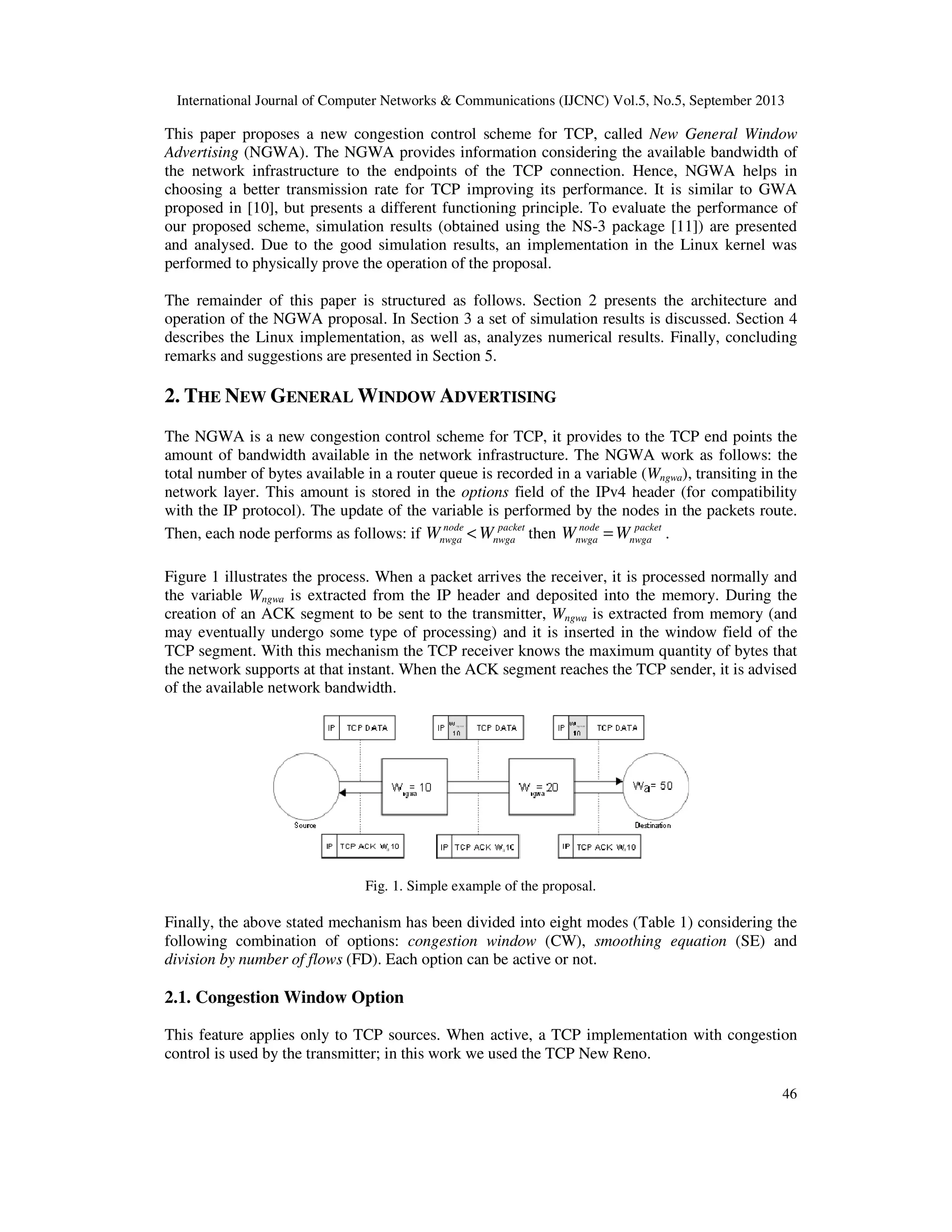 Available Network Bandwidth Schema To Improve Performance In Tcp Protocols Pdf