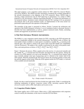 Available network bandwidth schema to improve performance in tcp ...